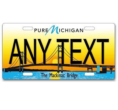 Custom Personalized Standard Novelty State License Plate-Michigan 2014 ...