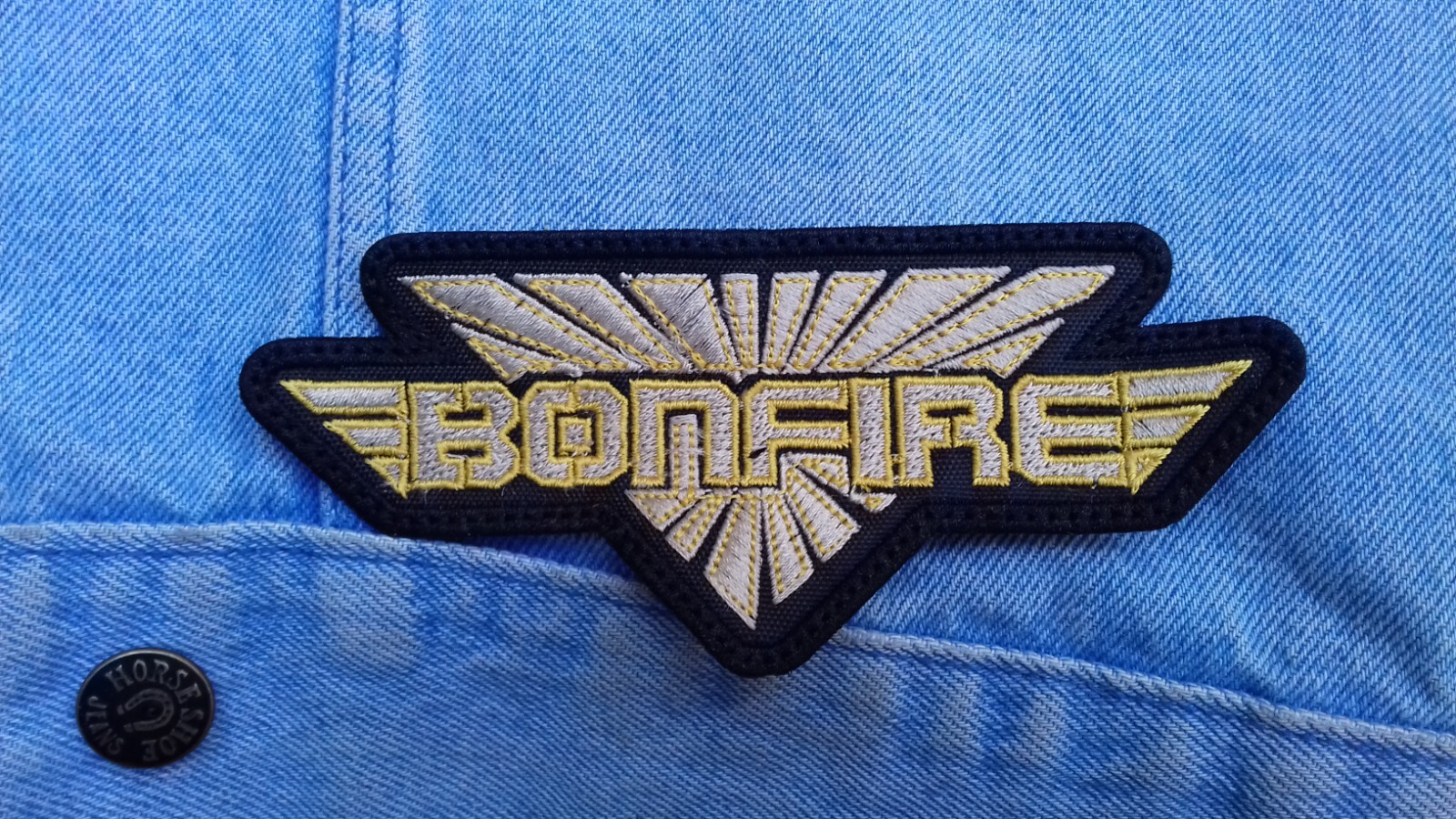 Fastway Waysted Great White Y&T Bonfire embroidered patch hard rock | eBay