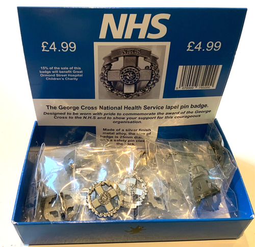 NHS George cross lapel pin badge National health service, Donations to ...