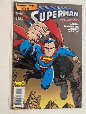 SUPERMAN #33 BATMAN 75TH ANN ERIK LARSEN VARIANT COVER THE NEW 52 ...