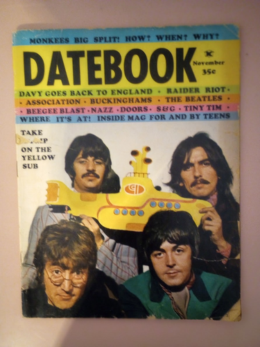 Datebook Magazine The Beatles Yellow Submarine Photograph Cover ...
