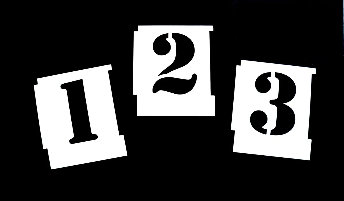 Military Font Numbers