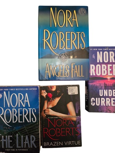 Nora Roberts Book Lot Angels Fall The Liar Brazen Virtue | eBay