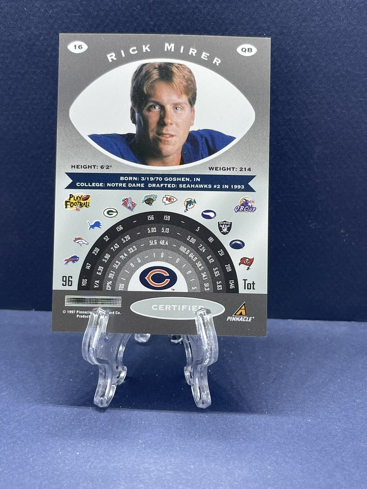 1997 Pinnacle Certified Football #16 Rick Mirer | eBay