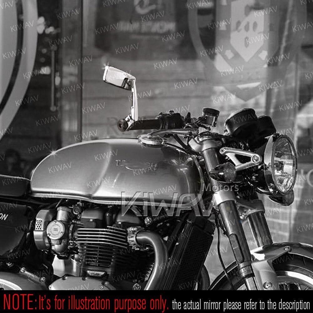KiWAV Motorcycle Bar End Mirrors Classic Chrome M8 for BMW R1150R 2001 ...