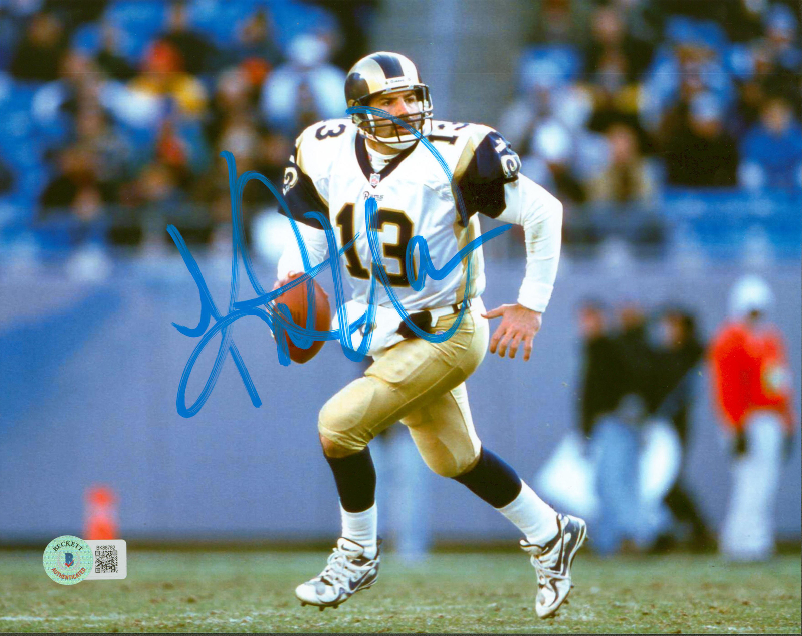 Rams Kurt Warner Authentic Signed 8x10 Photo Autographed BAS #BK88782 ...