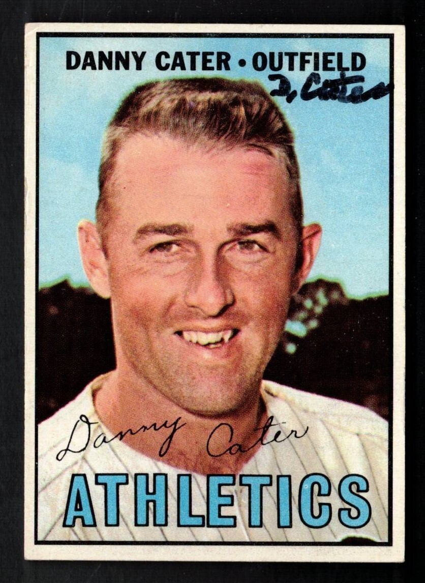 1967 Topps Danny Cater Card #157 Autograph Signed Oakland A's | eBay