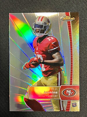 2012 Topps Finest Football Refractor A.J. Jenkins Rookie Card RC 49ers ...