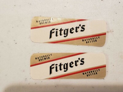 2 NECK LABELS FOR FITGER'S NATURALLY BREWED SE139 DULUTH, MN. | eBay