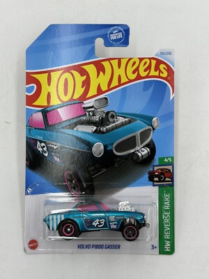 Hot Wheels 2024 Volvo P1800 Gasser Super Treasure Hunt STH Drag Car ...
