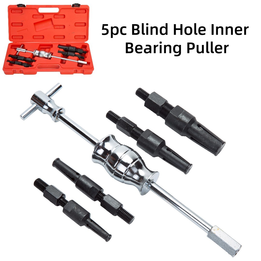 5pc Blind Hole Inner Bearing Puller Set Slide Hammer Internal Tool Kit ...