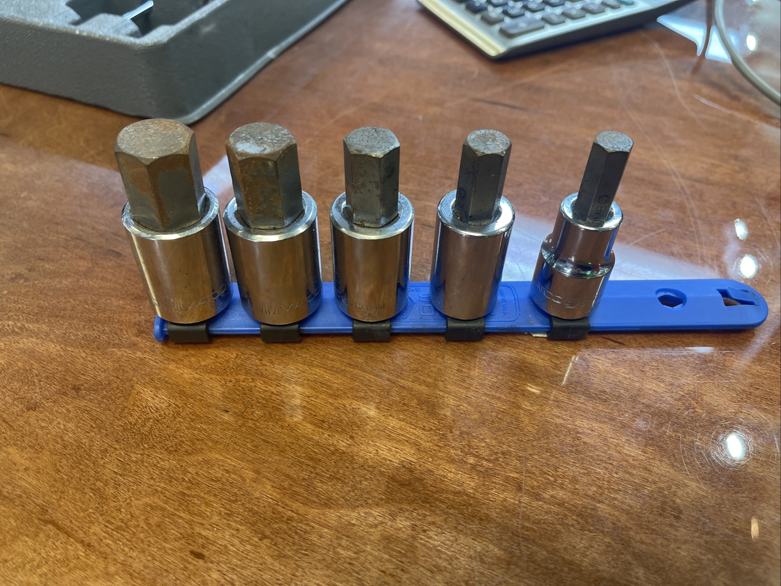 5 Piece Jumbo MATCO Tools Socket Set-1/2" Drive-6 Point-Impact Metric ...