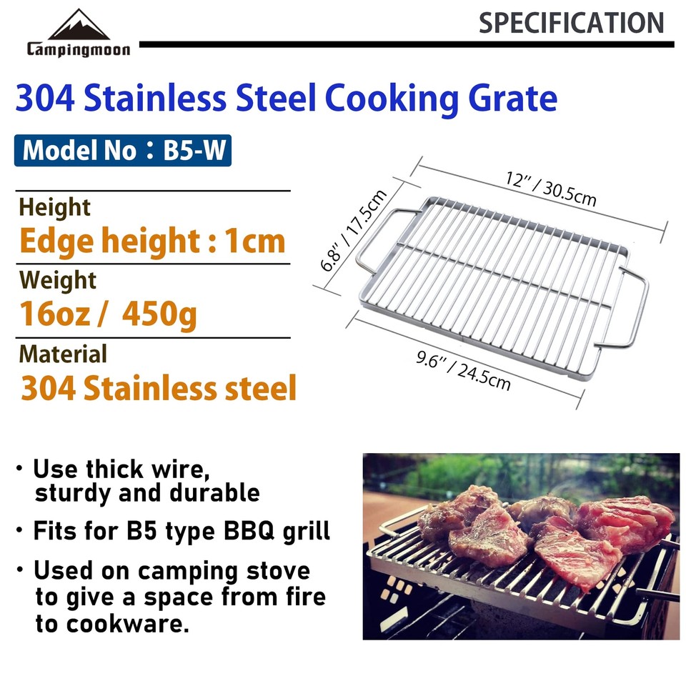 304 Stainless Steel 96 x 68 Cooking Grill Grate Cooking Grid Cooking Gr ...