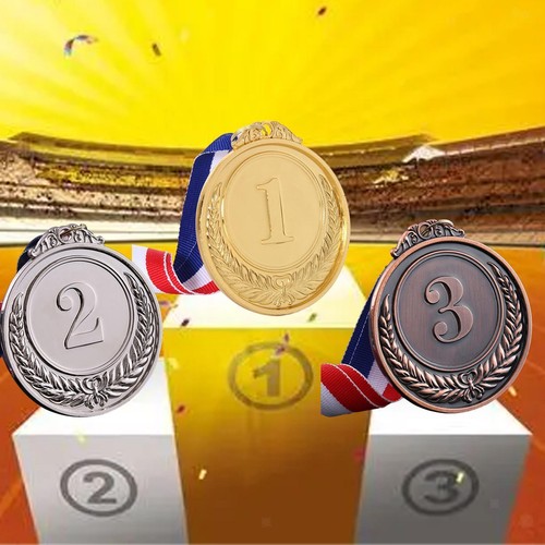 Award Medals Participation Awards 1ST 2ND 3rd Prizes Winner Medals with ...