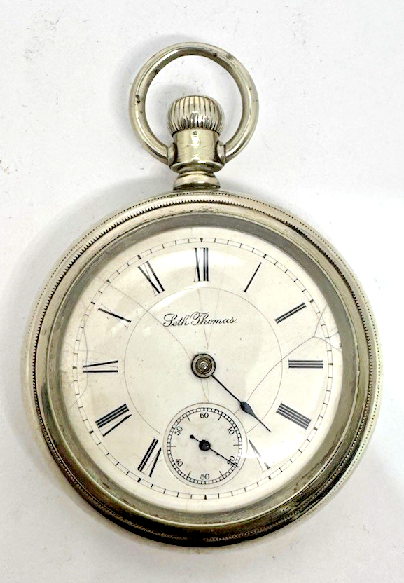 Seth Thomas Pocket Watch With Case #917 | eBay