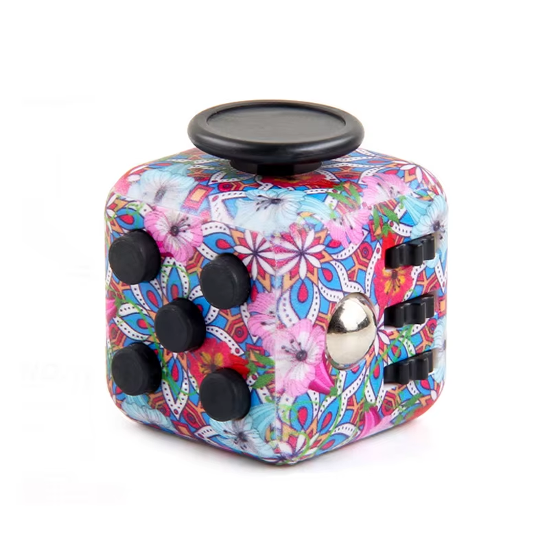 Fidget Cube 6/12 Side Stress Relief Toy Rainbow Sensory Anxiety ADHD ...