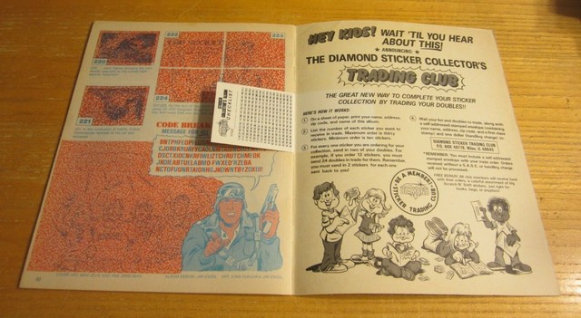 Gi Joe Sticker Collectors Album Diamond Pack 10 Books for sale online ...