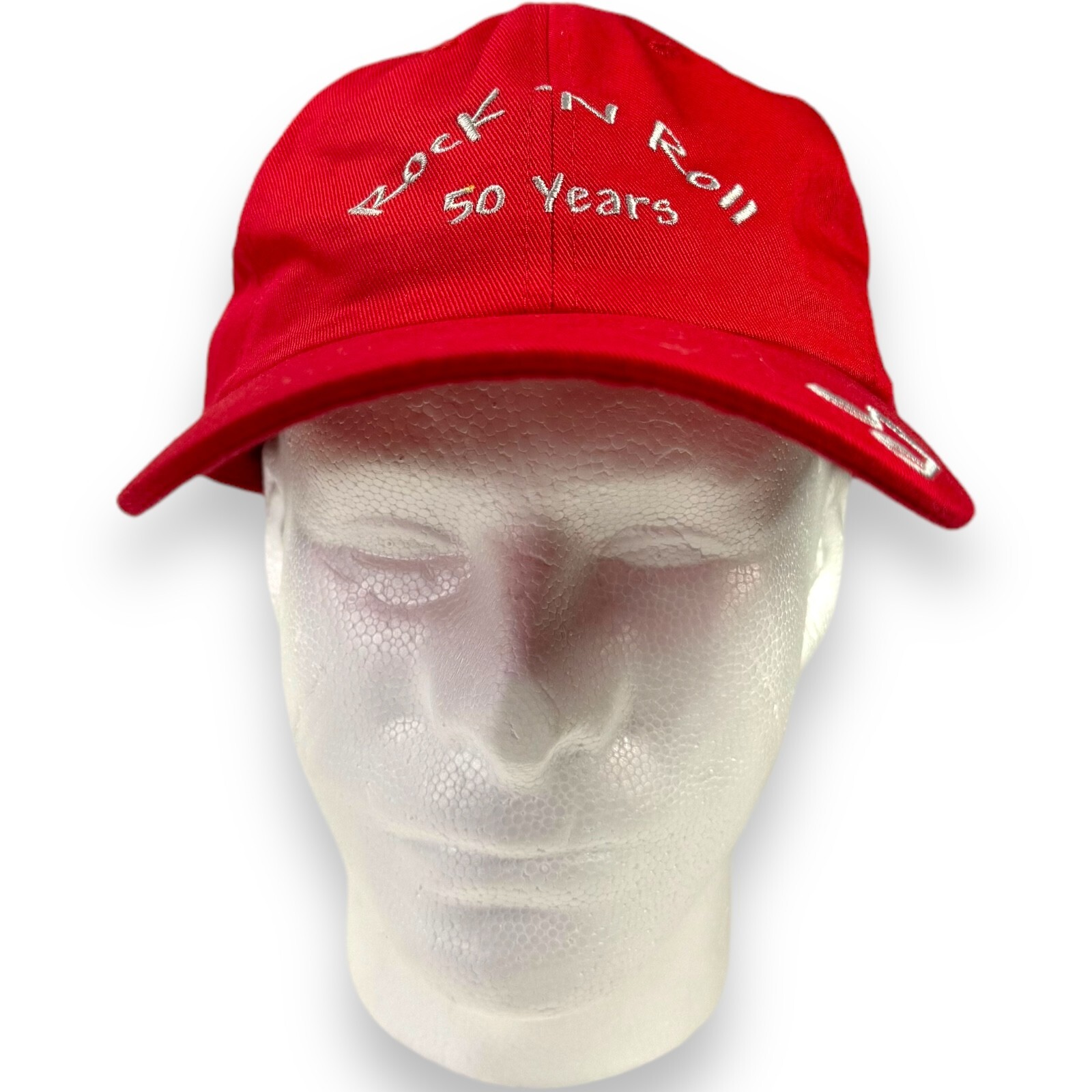 50 Years Of Rock N Roll Red Hat Cap Mini 2005 Made In… - Gem