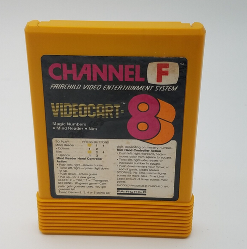Fairchild Channel F VideoCart # 8 Magic Number | eBay
