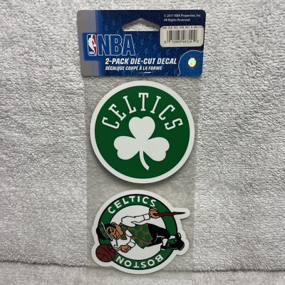 Boston Celtics 2-Pack Die Cut Decals 3.5 Inches Round #L | eBay