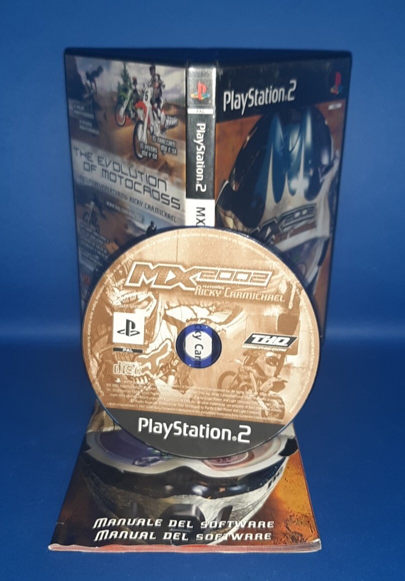 MX 2002 Featuring Ricky Carmichael Game Playstation 2 PS2 ITA Complete ...
