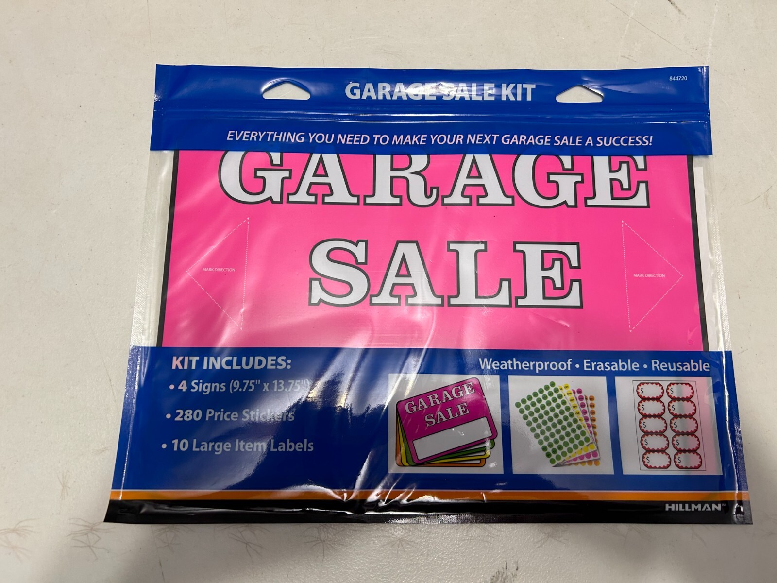 Hillman Garage Sale Kit (signs, stickers, large item labels) FREE SHIP ...