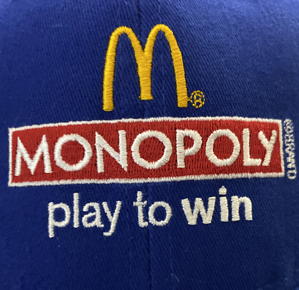 McDonalds Play To Win Ball Cap Monopoly Hat Adjustabl… - Gem
