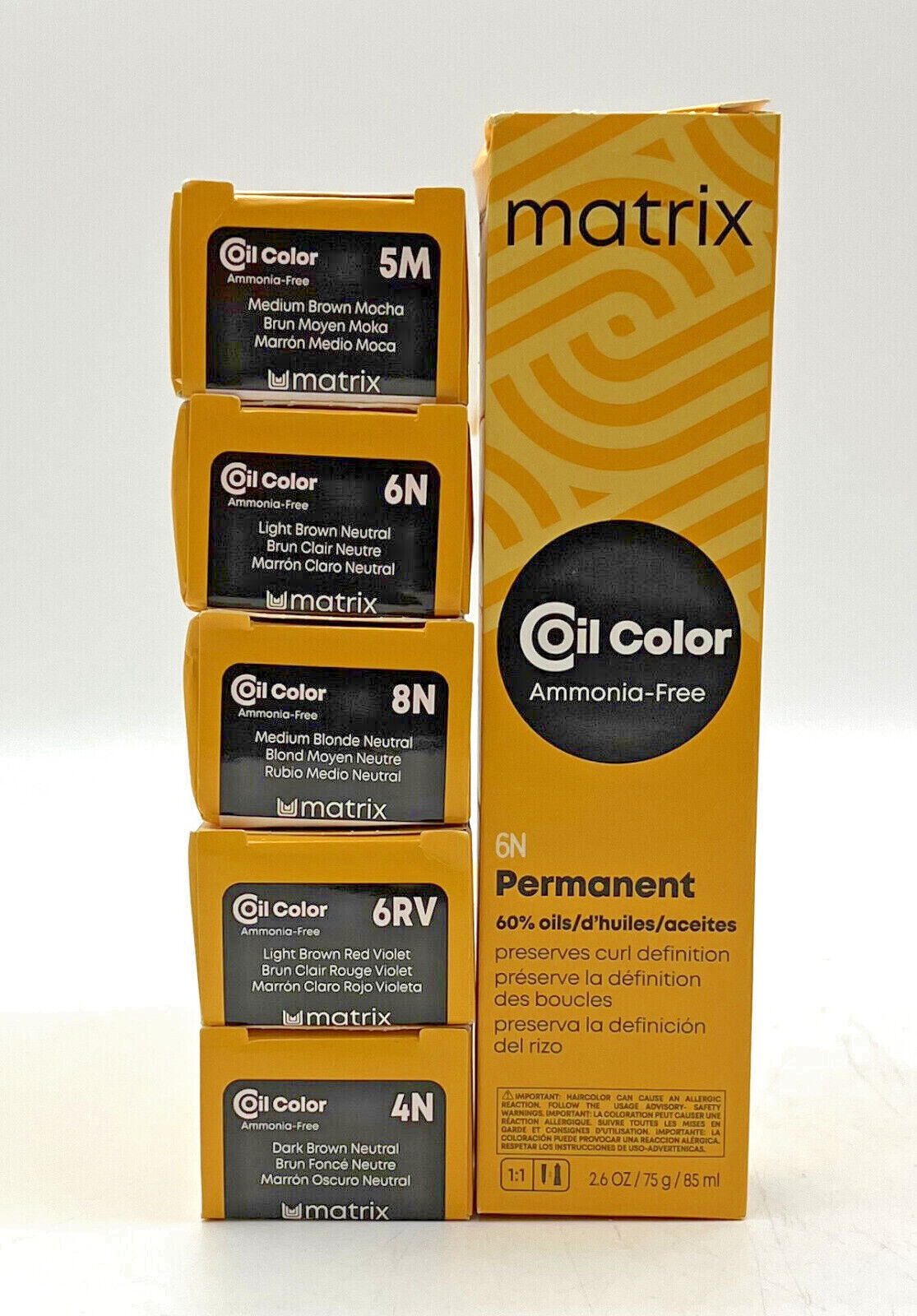 Matrix Coil Color Permanent 60% Oil Curl Hair Cream 2 oz-Choose Yours ...