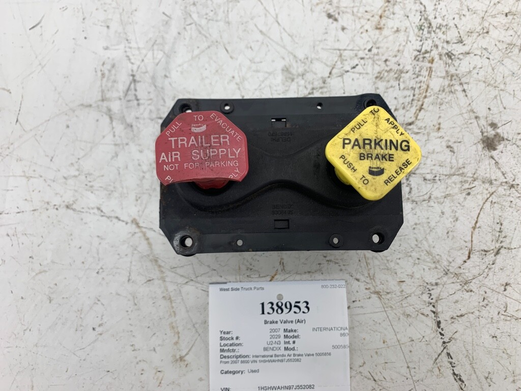 International Bendix Air Brake Valve 5005856 | eBay