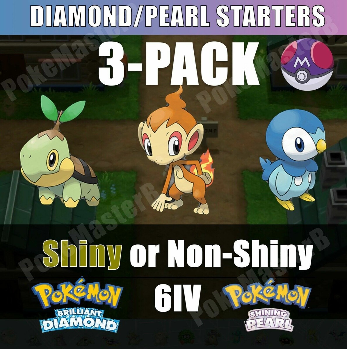 Pokemon Pearl Starters