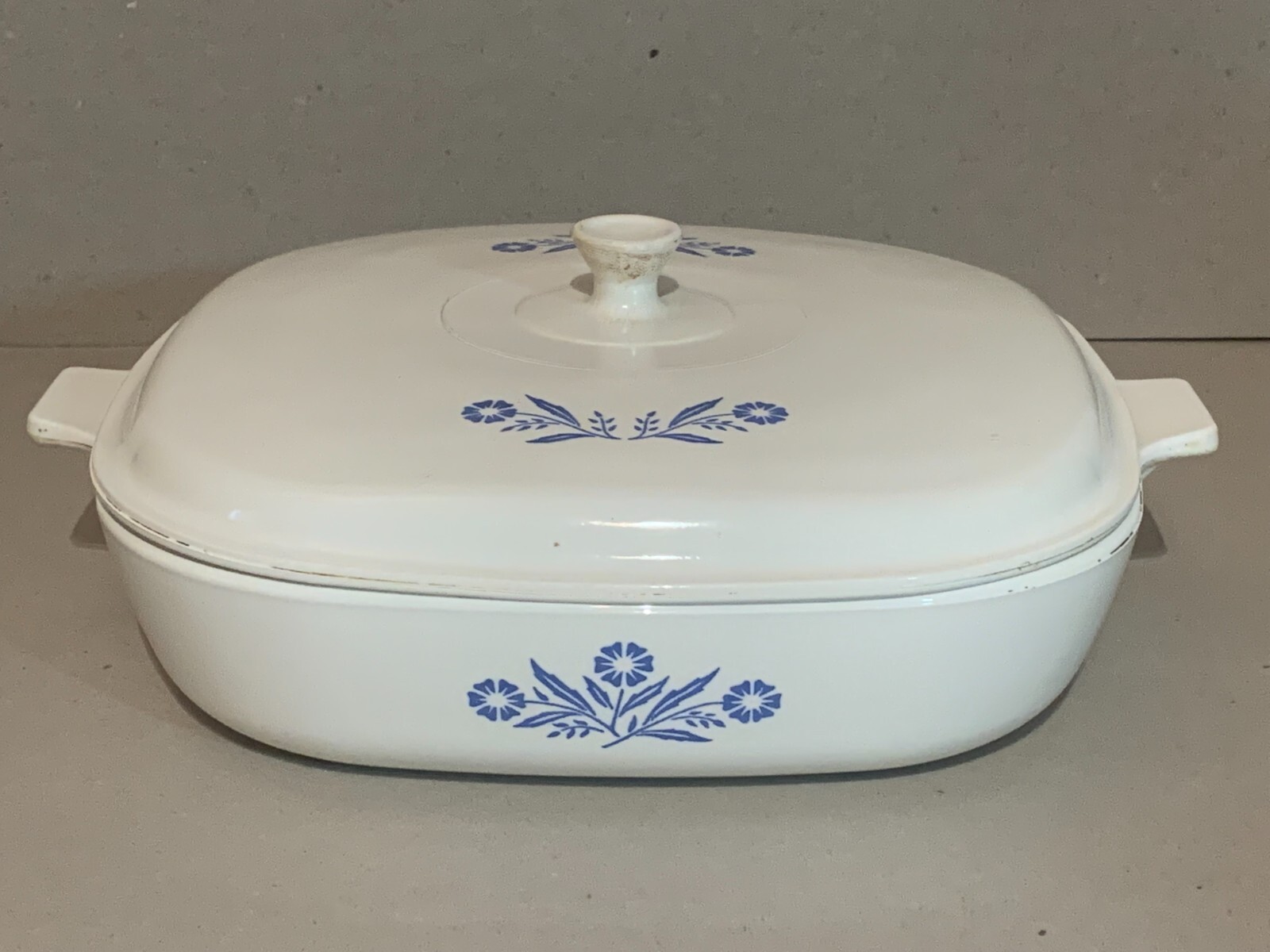Vintage Corning Ware Pyroceram 10: Casserole Dish with Lid Blue ...
