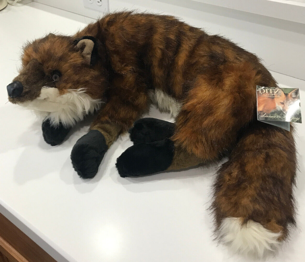 Ditz Designs Red Fox Hugs by The Hen House 26" Plush with tags Retired ...