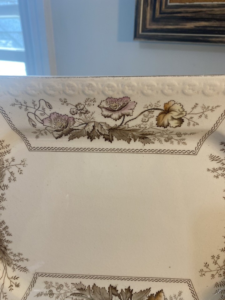 Antique Sylvan Semi-Porcelain Johnson Bros-England Serving Dish- Ro No ...