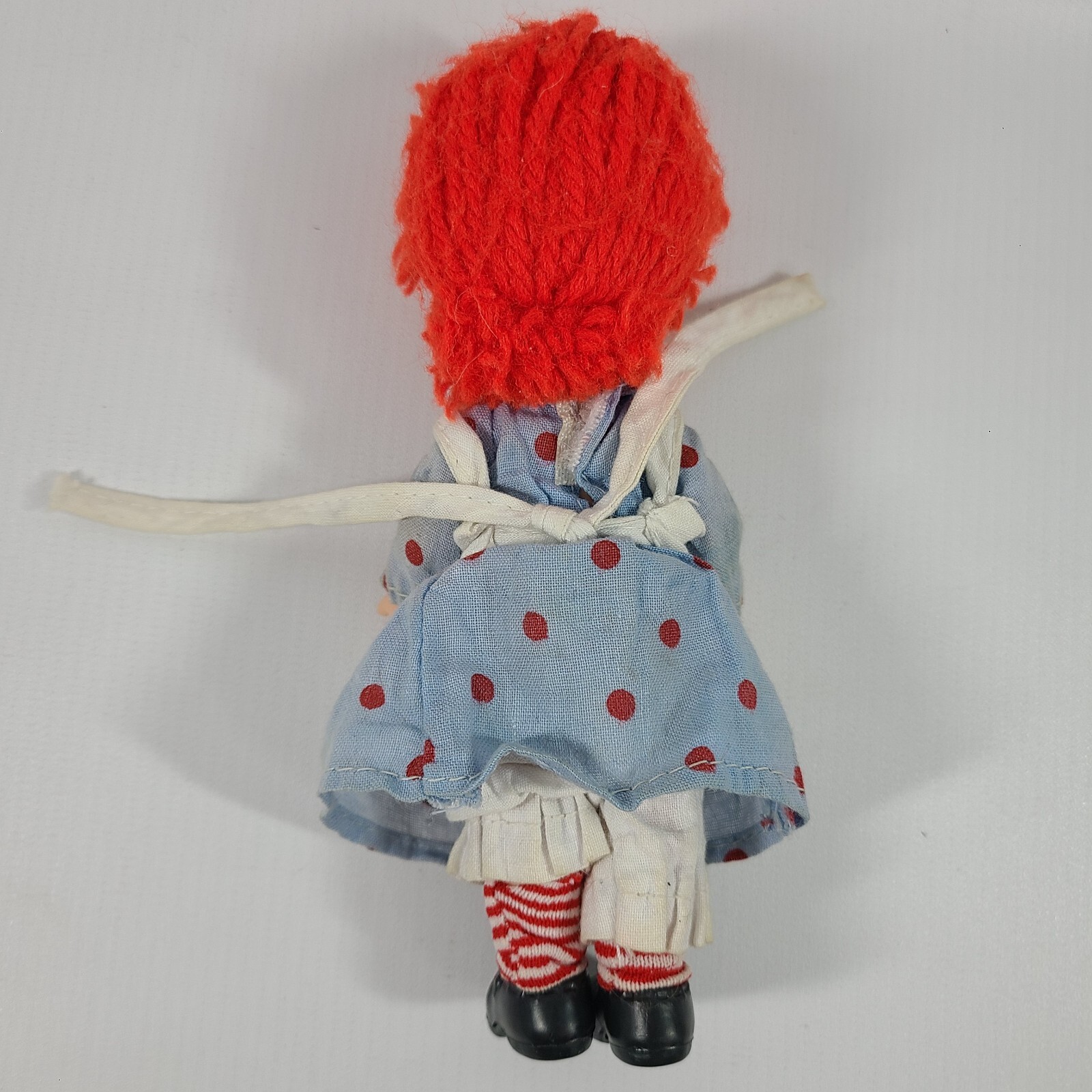 KTC Knickerbocker Toy Co Poseable Plastic Raggedy Ann Doll Red Hair 6.5 ...
