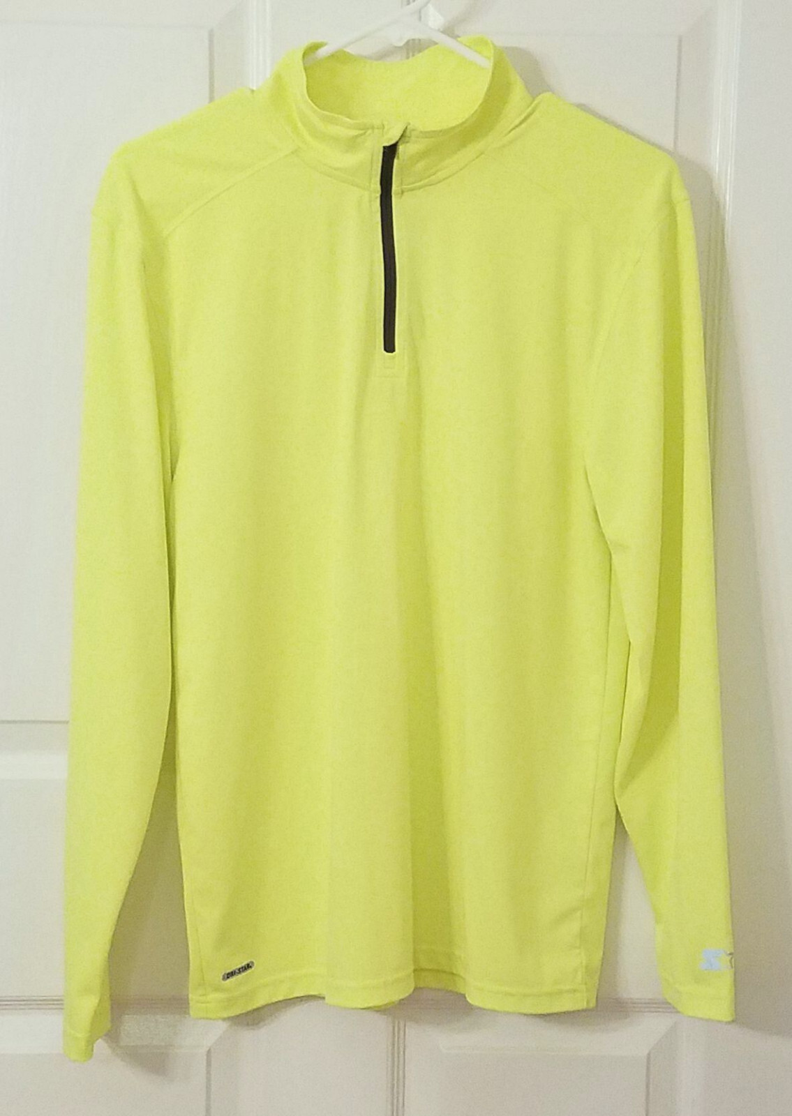 Starter Dri-Star Long Sleeve Pullover 1/4 Zip Shirt Size Small Lt ...