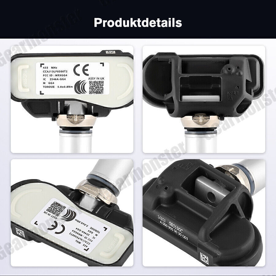 4x Für Mercedes RDKS Reifendrucksensor Neu W212,W205,W447, A0009050030 ...