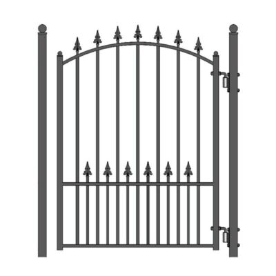 Garden Pedestrian Gate 5x4' Feet Munich Style Ornamental Wrought Iron ...
