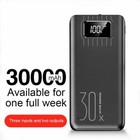 30000mAh Power Bank Fast Charging LED Display Portable External Battery ...