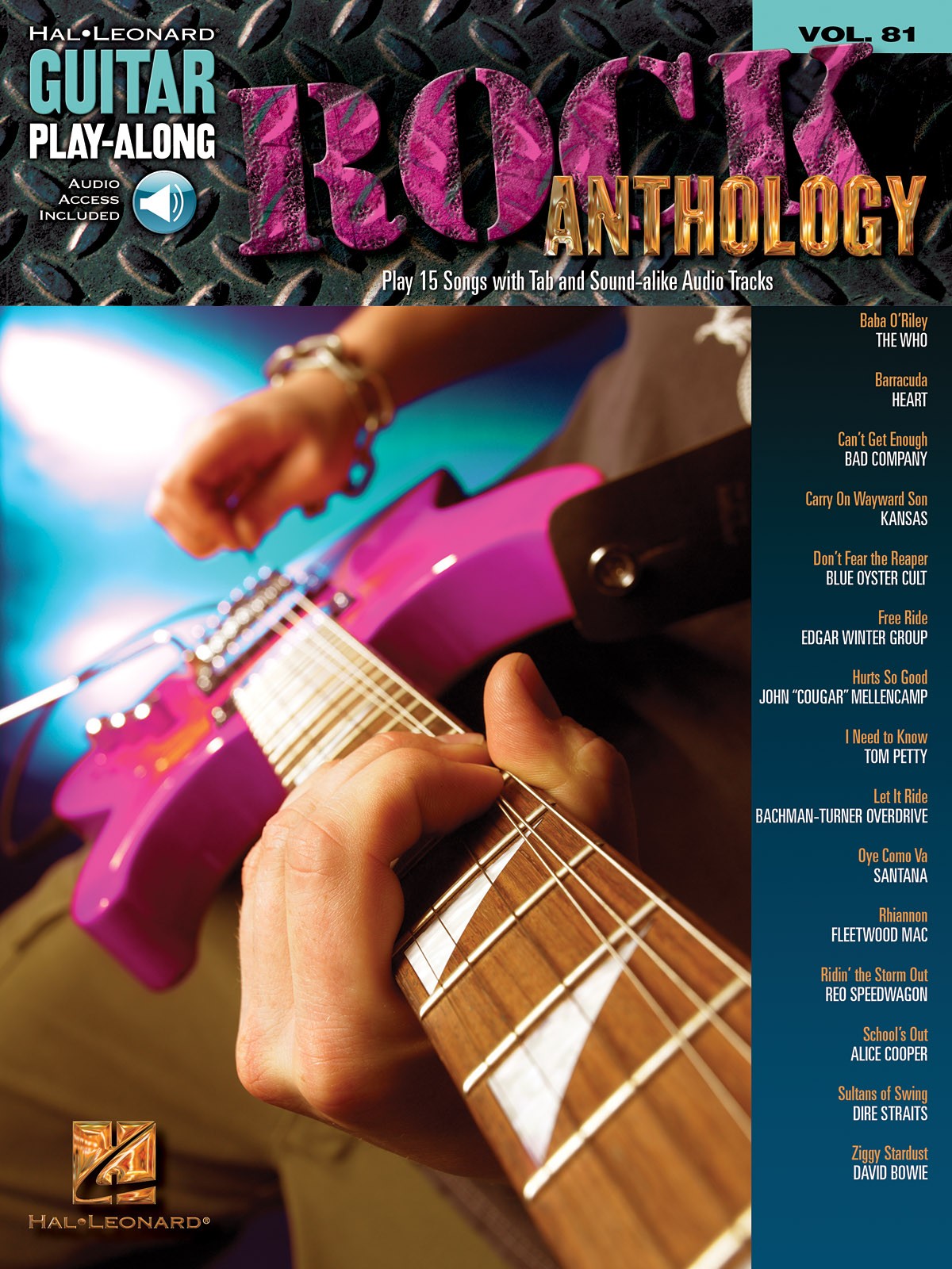 Rock Anthology Guitar Play-Along Vol 81 Tab Sheet Music Songs Book ...