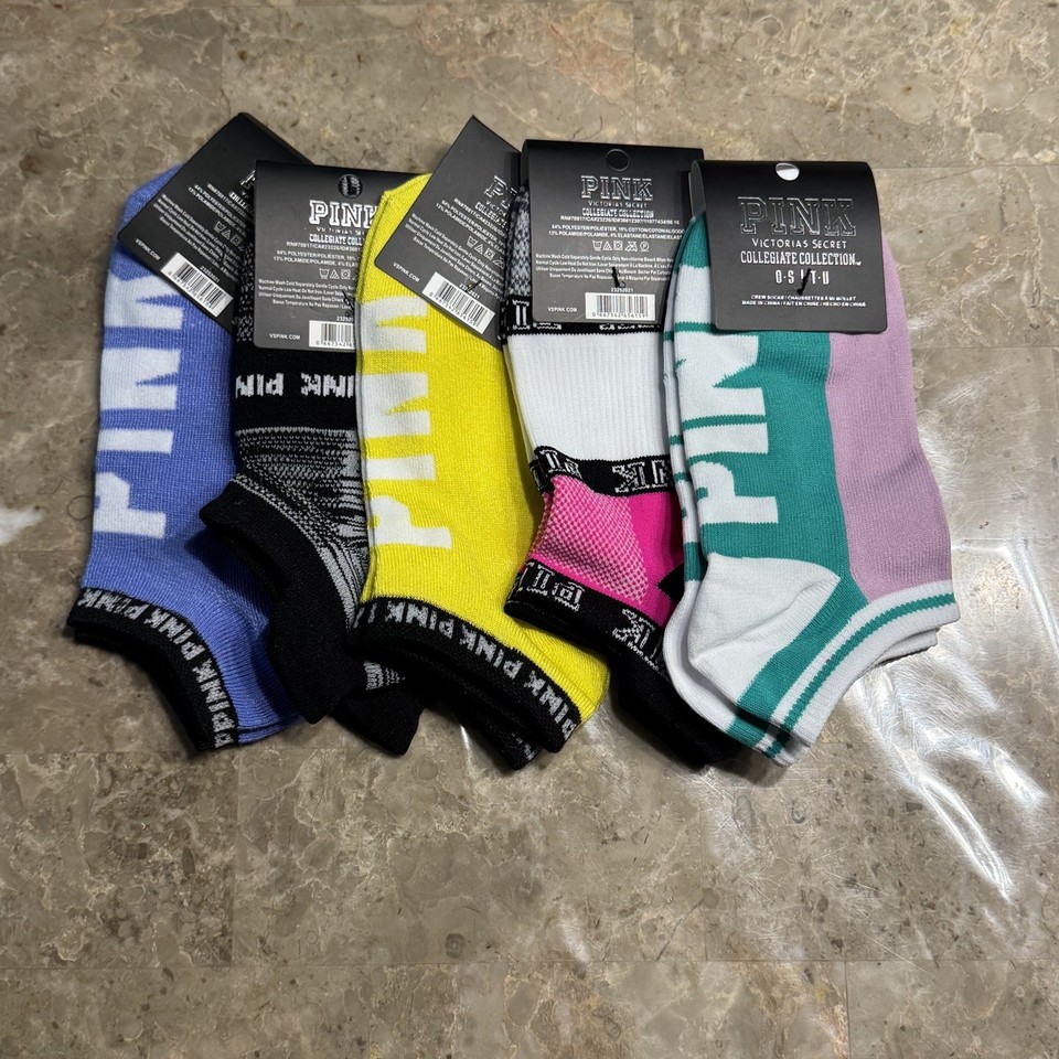 New PINK Victoria’s Secret Socks 5 Pairs | eBay Australia