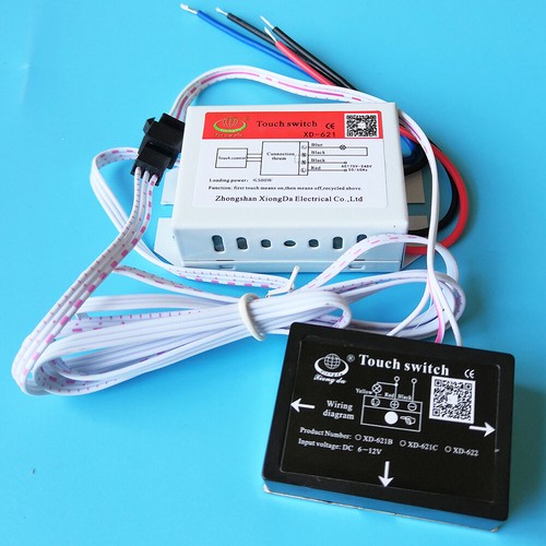 Xiongda XD-621 ON OFF Touch Switch for Mirror Lamp LED Lighting 500W ...