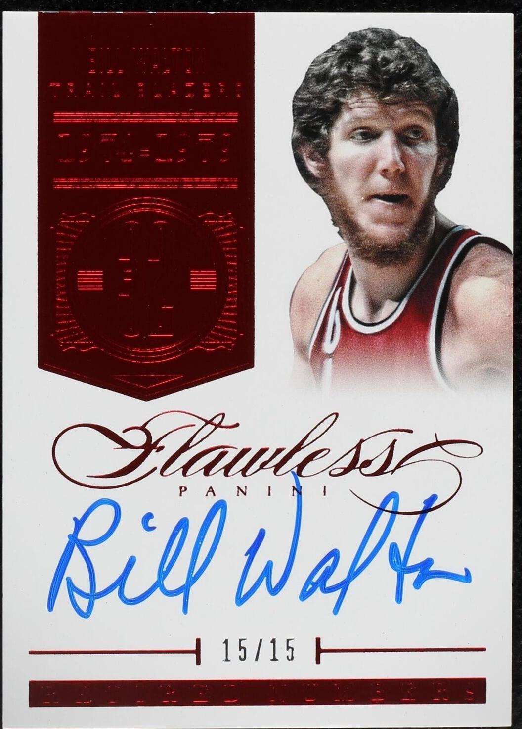 2013-14 Panini Flawless - Retired Numbers Bill Walton #RN-BW Ruby /15 ...
