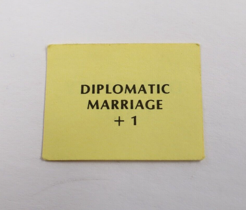 VTG 1979 Divine Right TSR Game Replacement DIPLOMACY CARD DIPLOMATIC ...