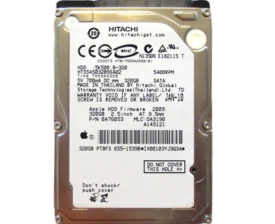 Hitachi HTS545032B9SA02 0A76053 DA3190 (IX0) Thailand 2.5" 320gb Sata ...