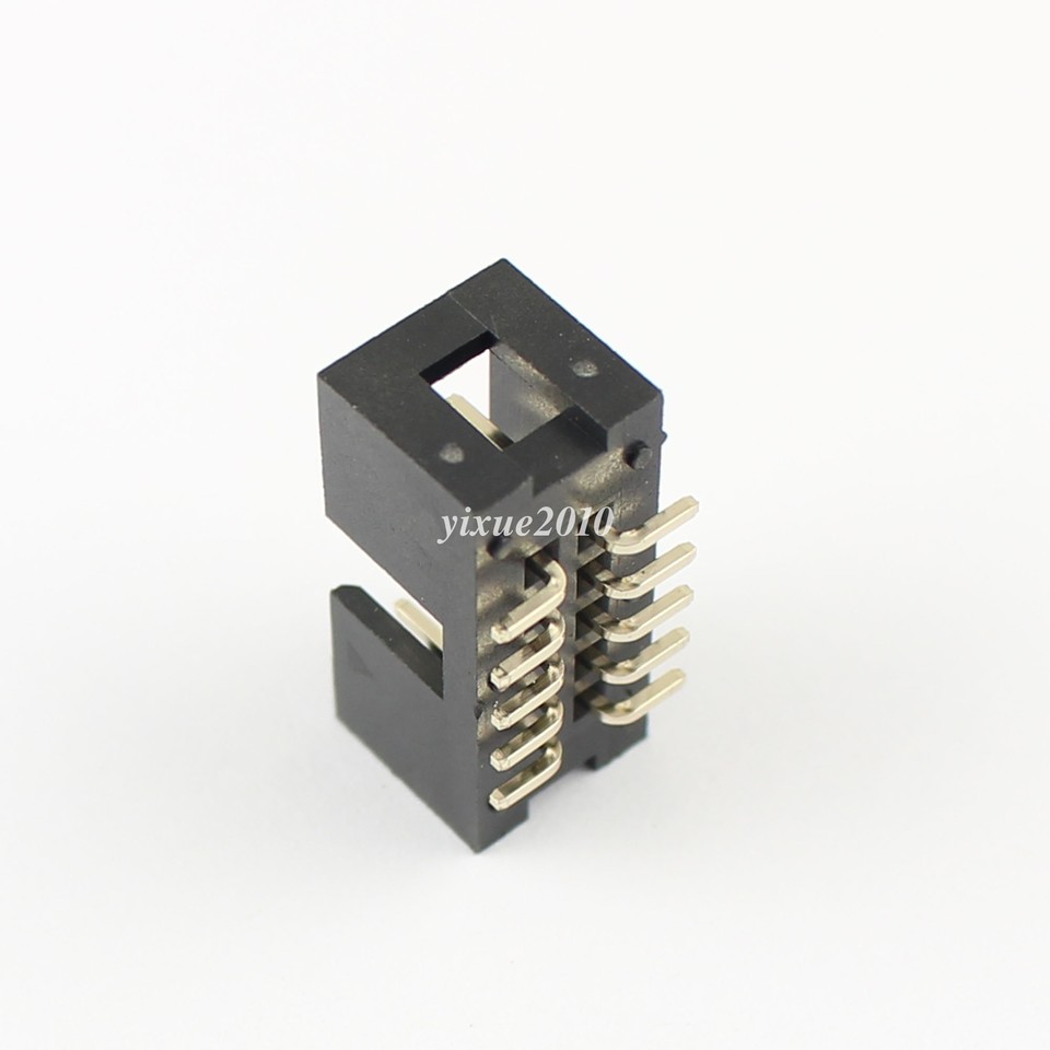 20Pcs 2.54mm 2x5 Pin 10 Pin SMT SMD Male Shrouded Box Header PCB IDC ...