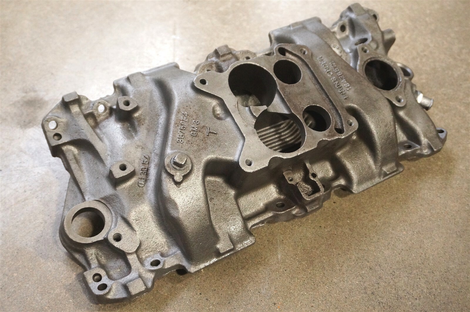 1966 Chevelle Nova SS 327 275hp SB Intake Manifold Cast Iron 954 Dated ...