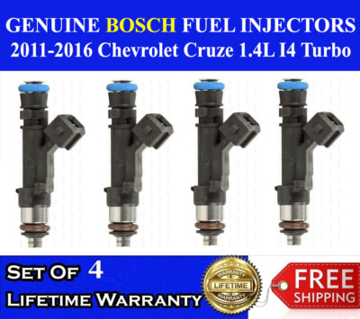 4x OEM Bosch Fuel Injectors for 11-19 Chevrolet Cruze Sonic Trax I ...