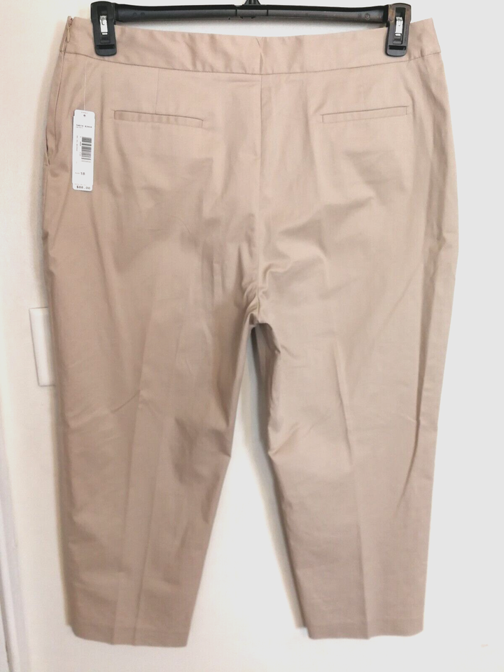 Pendleton Womens Pants 18 Plus Brown Stretch Malibu Madras Khaki Chino ...