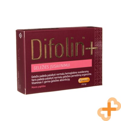 DIFOLIN + Iron Hemoglobin For Women Planning Pregnancy 30 Capsules ...