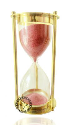 Brass Sand Timer Hour Glass Sand Glass Clock 6 inch Best For Gift SS | eBay